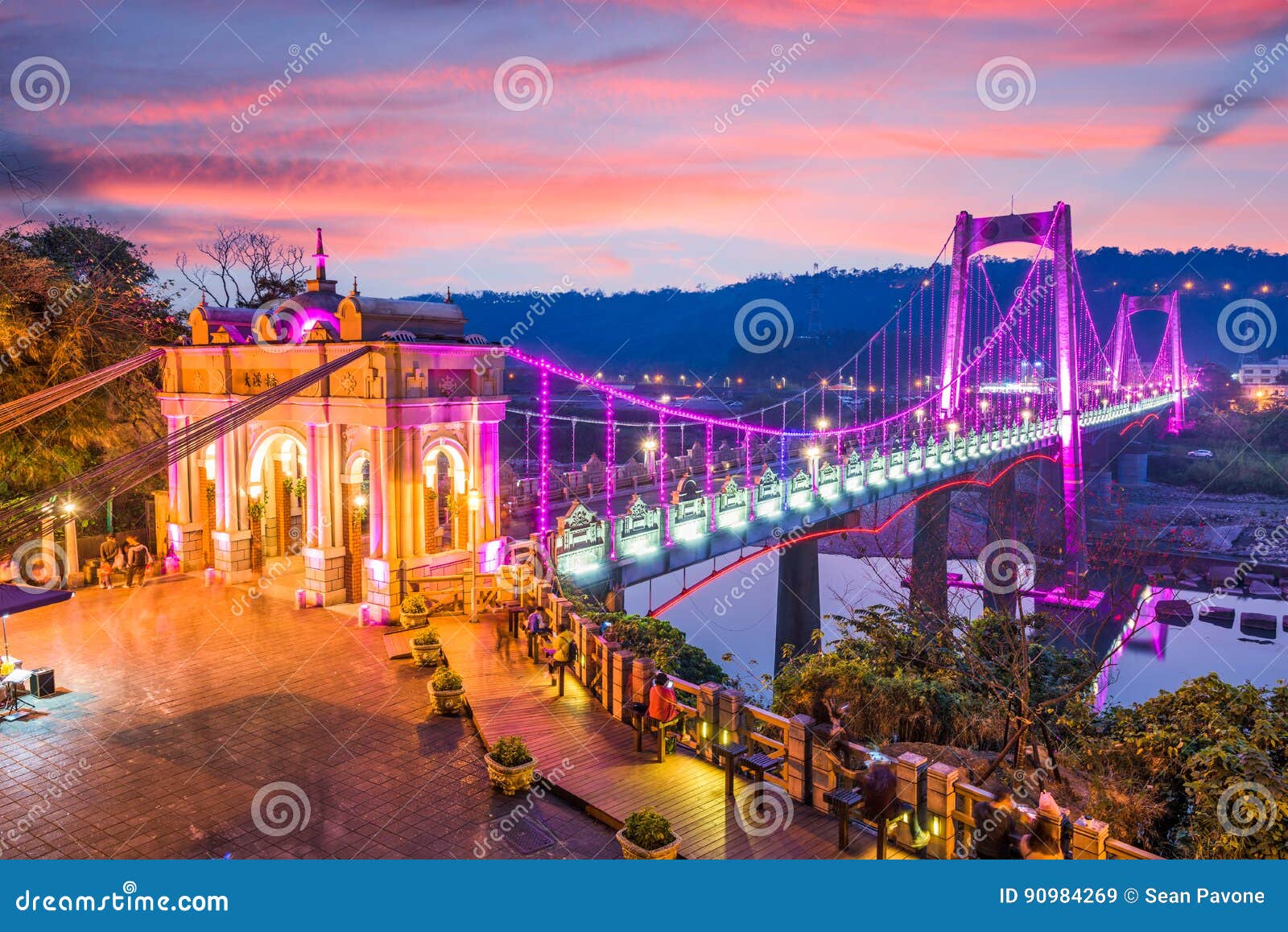 Daxi Bridge, A Suspension Footbridge In Daxi District, Taoyuan City ...