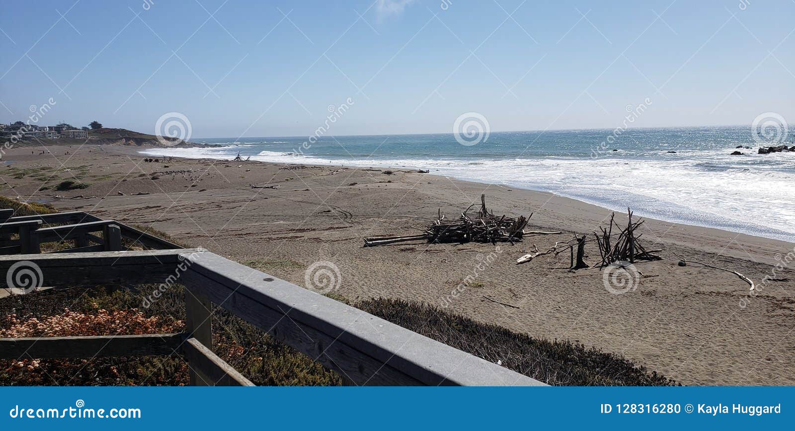A day at the beach stock photo. Image of daytime, beach - 128316280