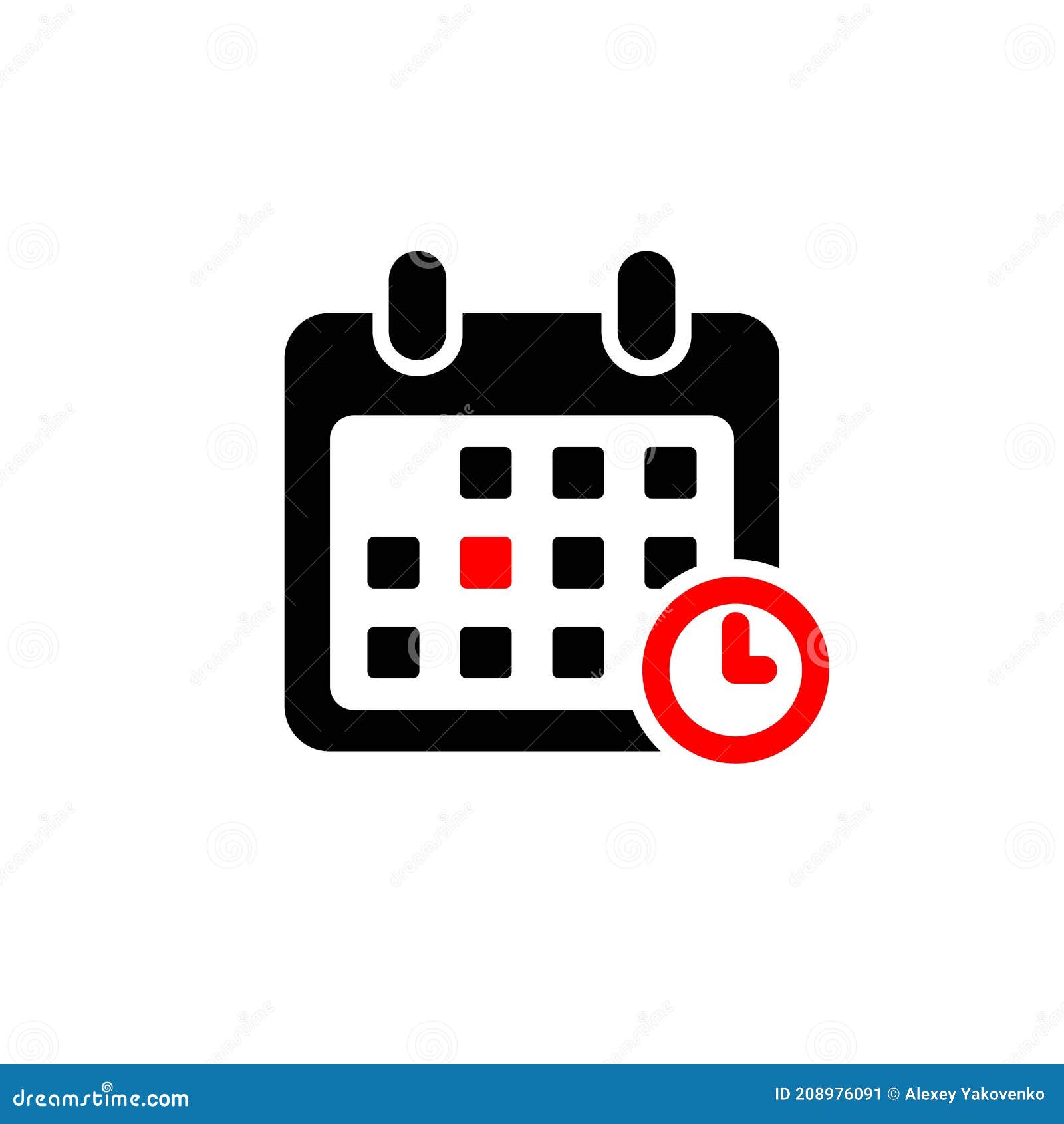 Day Calendar Icon Set. Business Plan. Time Management. Vector on ...