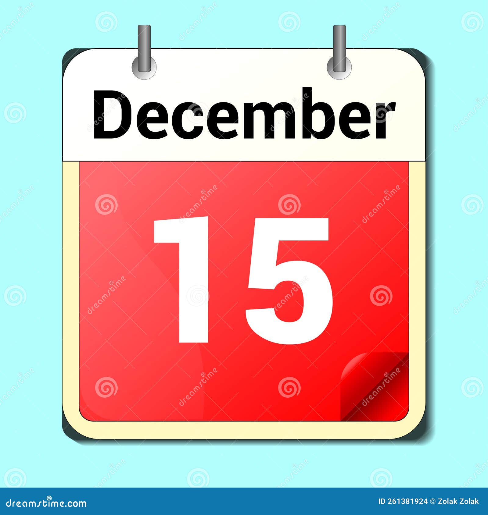 Day on the Calendar, Vector Image Format, December 1 Stock Vector ...