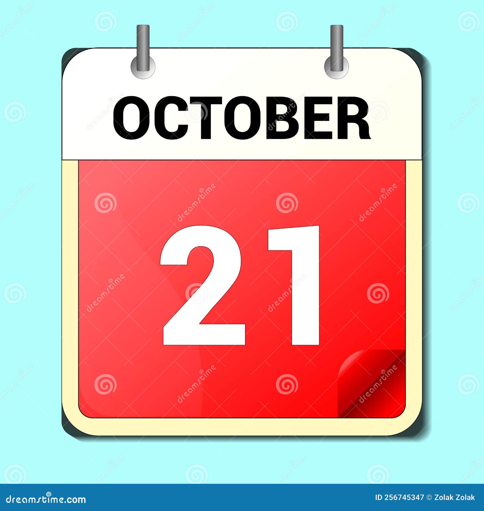 Day on the Calendar, Vector Image Format, October 9 Stock Vector ...