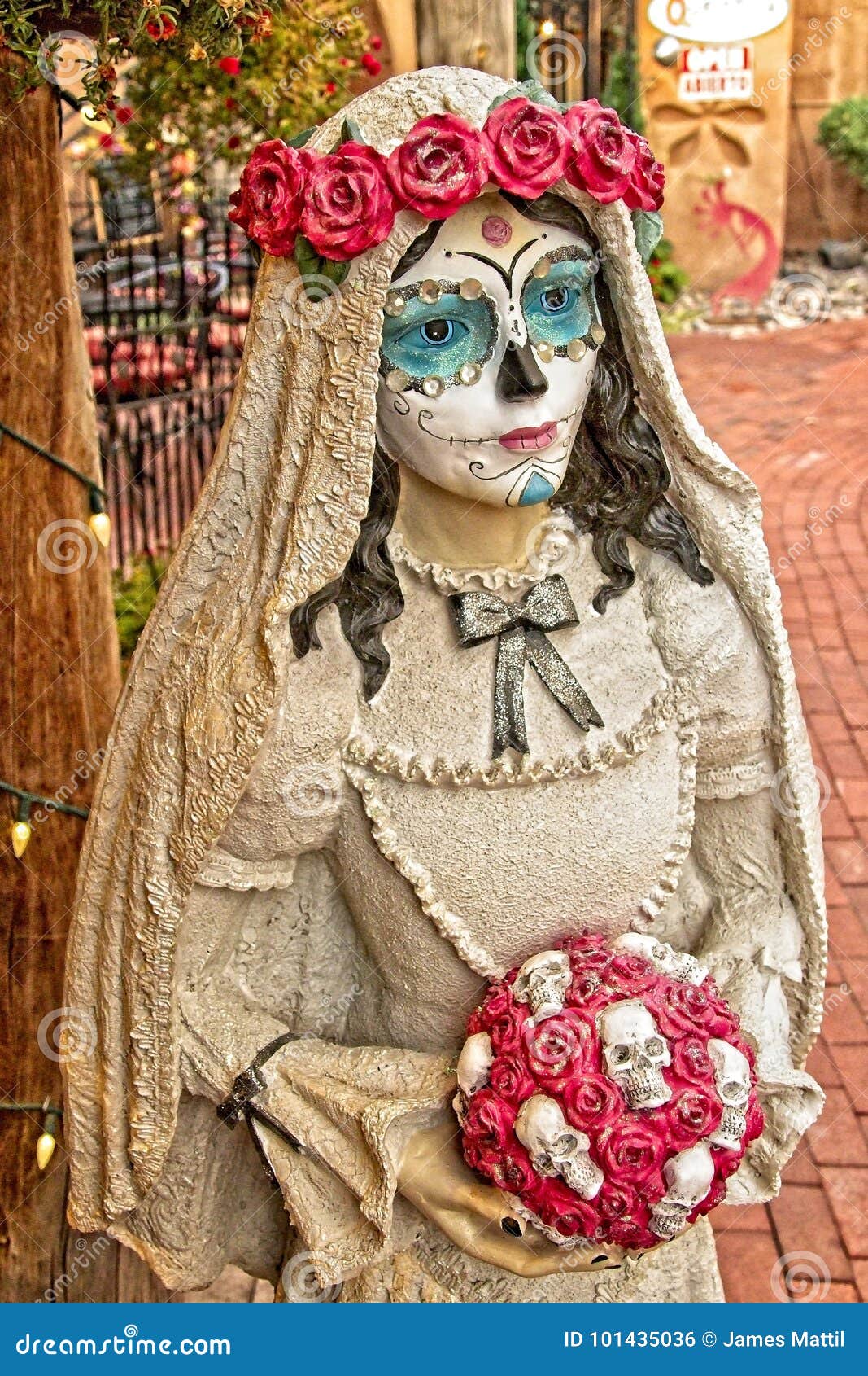 Day of the Dead Bride stock photo. Image of ghostly - 101435036