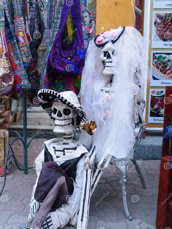 Day of the Dead Bride and Groom Editorial Photography - Image of carmen ...