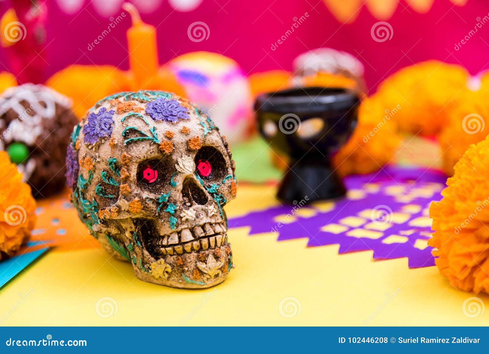 Skulls - Day of the Dead Celebration - Calaveras Stock Photo - Image of ...