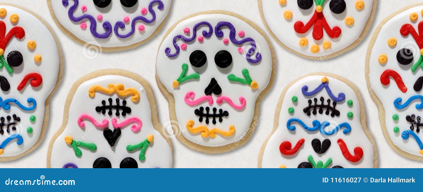 Day of the Dead cookies stock image. Image of baked, food - 11616027