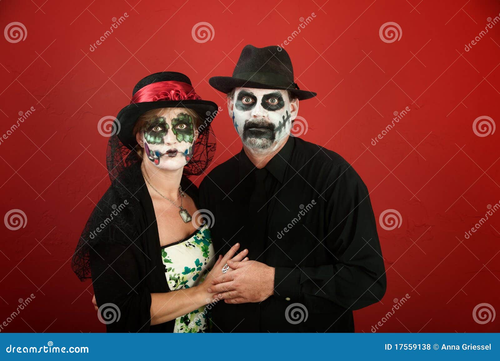 Day of the Dead Couple stock photo. Image of souls, lady - 17559138