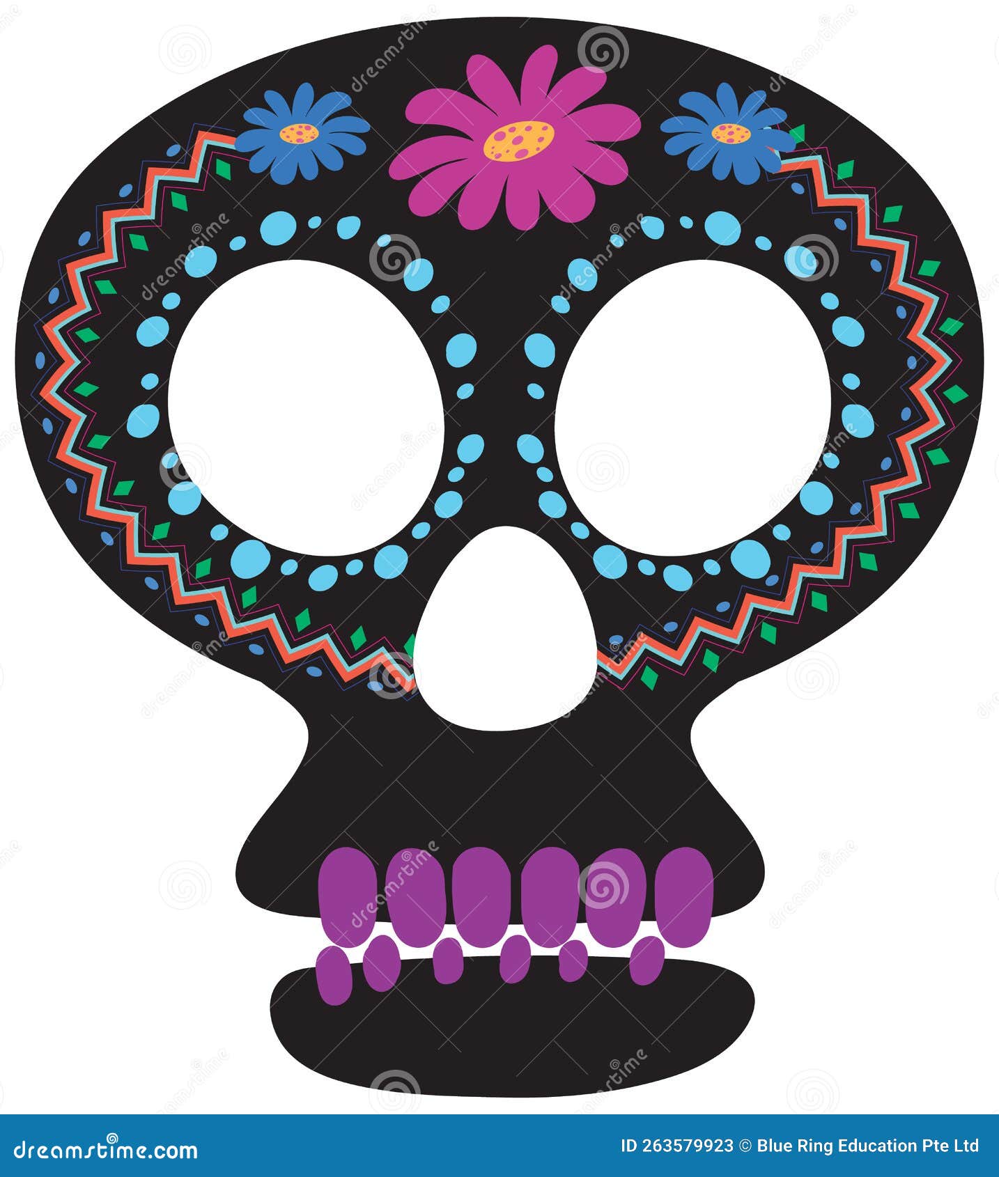 Day of the Dead with Mexican Calaca Stock Vector - Illustration of ...