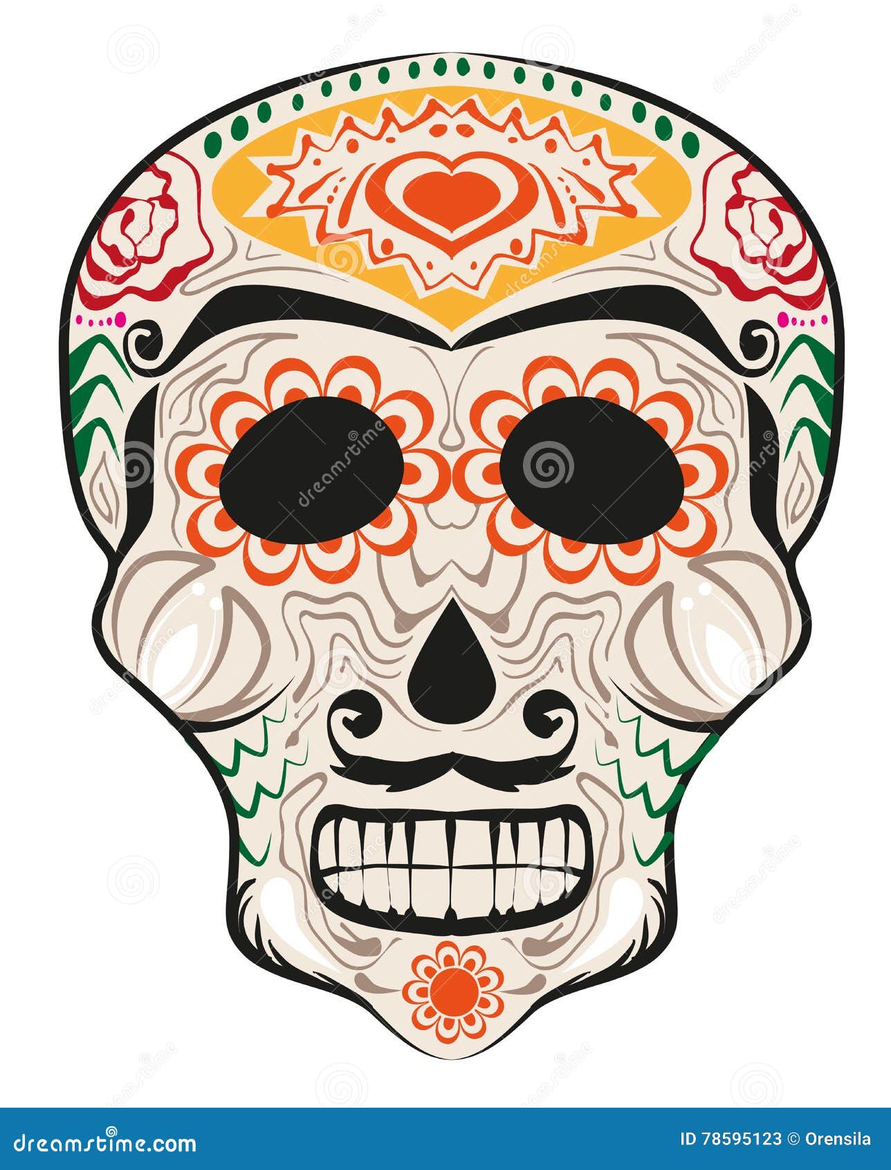 Spanish Skull Art