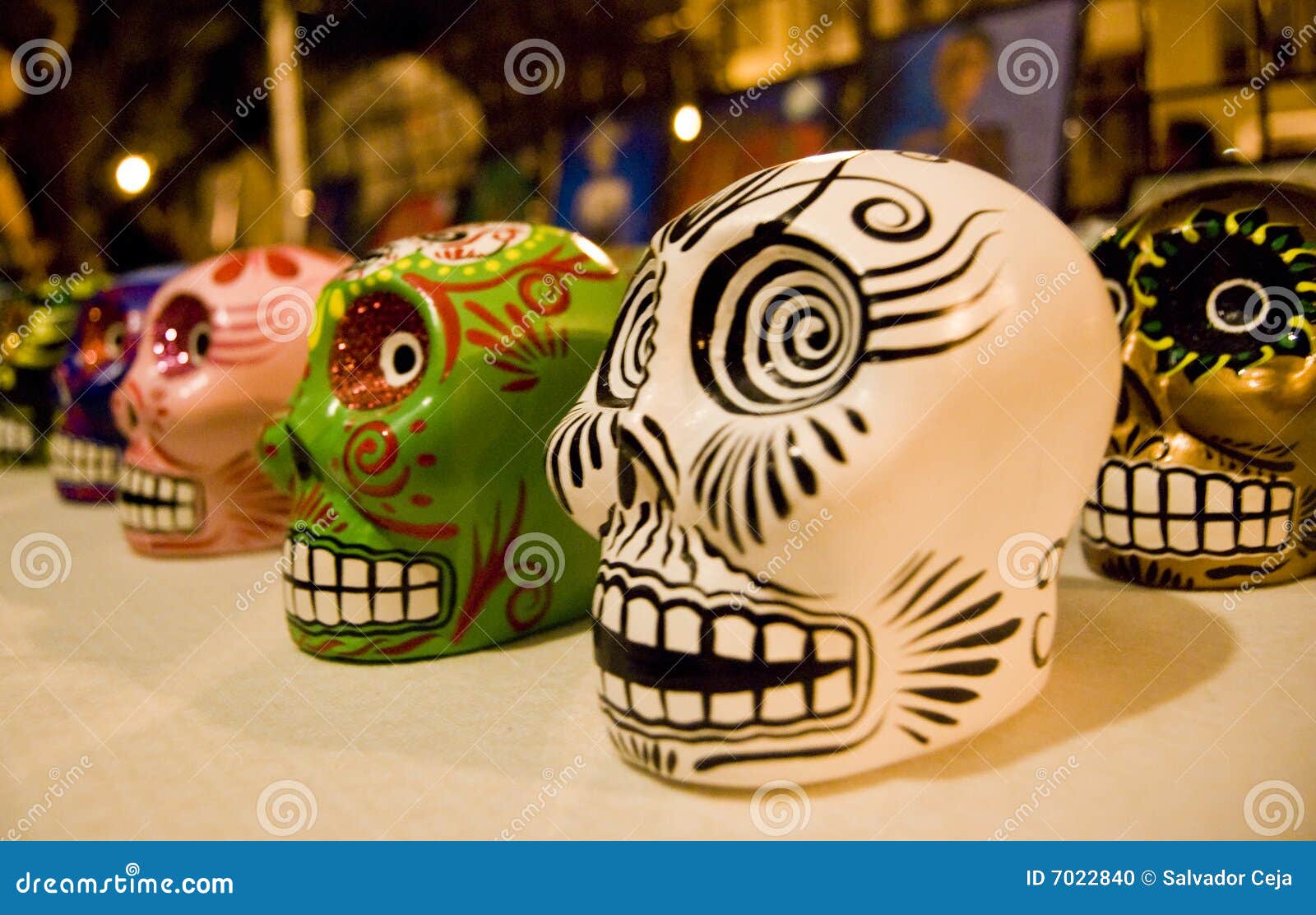 Day of the dead skeletons stock photo. Image of artist - 7022840