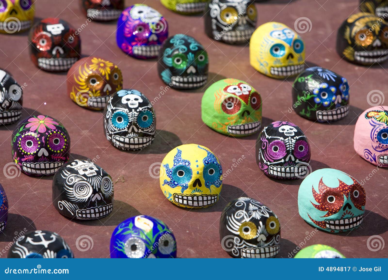 Day of the Dead Skulls 2 editorial photography. Image of halloween ...