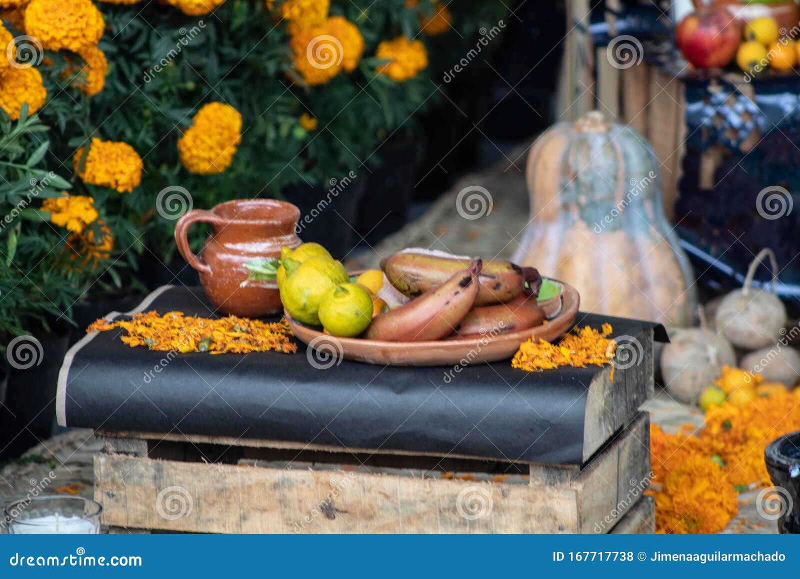 Day of the death offering stock photo. Image of seasonal - 167717738
