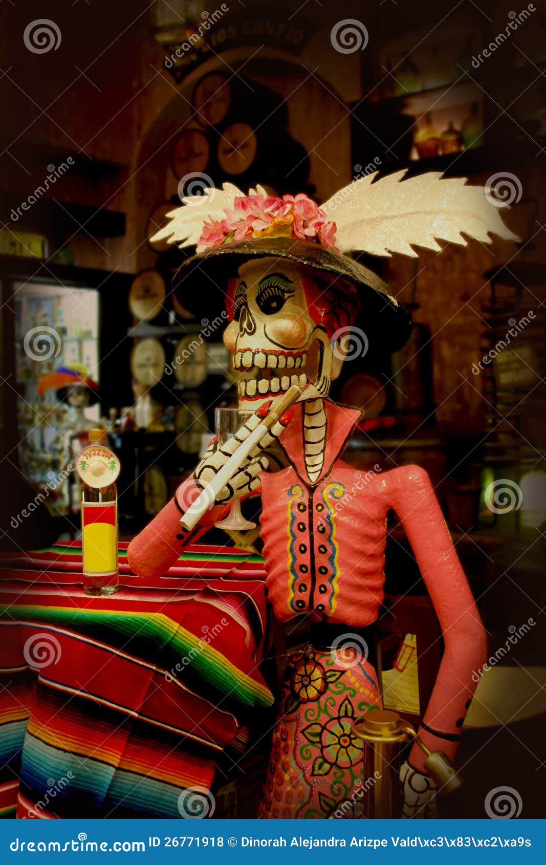 Skeleton Smoking A Cigar Against Black Background Royalty-Free Stock ...