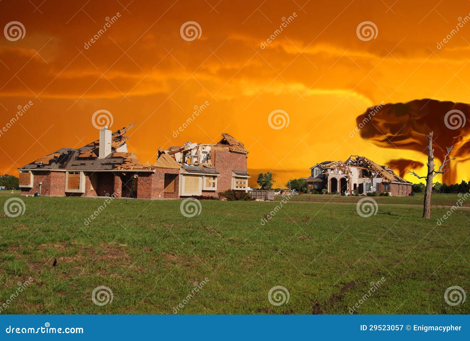 Doomsday Destruction stock image. Image of neighborhood - 29523057