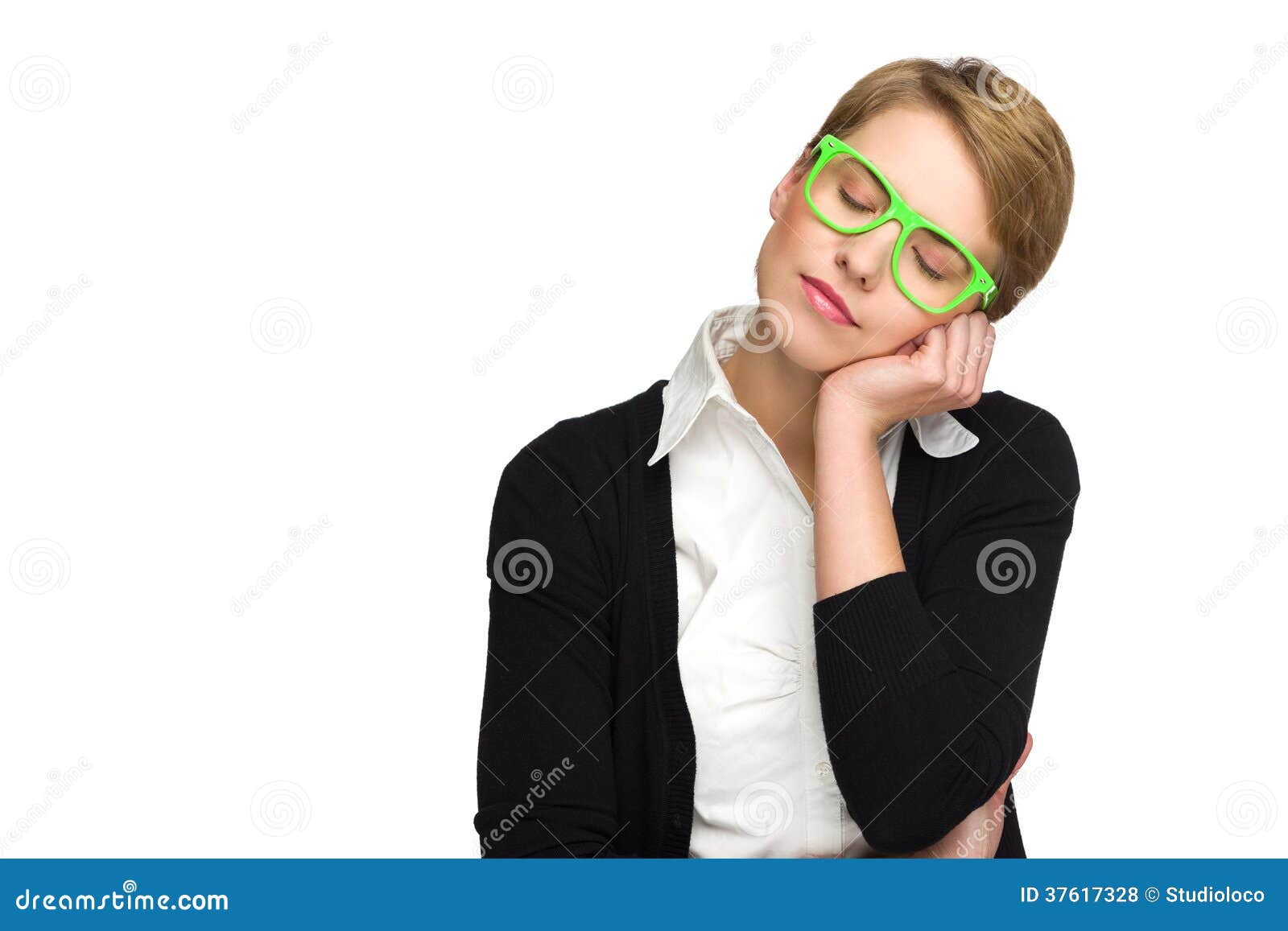 Day dreaming stock photo. Image of adult, cheek, eyes - 37617328