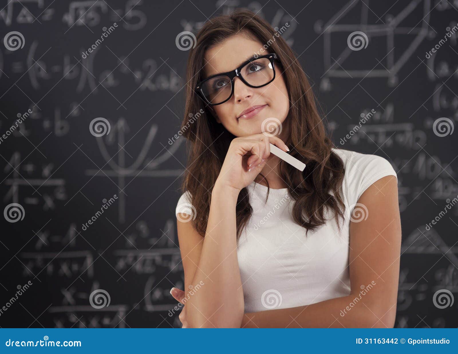 Day dreaming in classroom stock photo. Image of people - 31163442