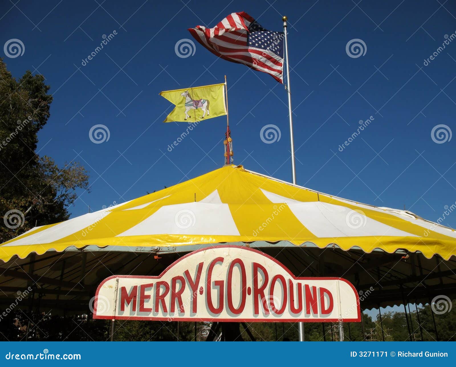 A Day at the Fair stock image. Image of stars, flag, carousel - 3271171