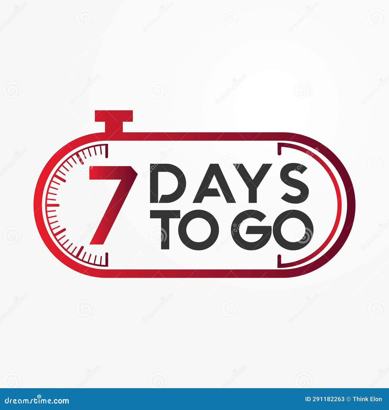 Introducing the 7 "Countdown, Days To Go" Days Banner Stock Vector ...