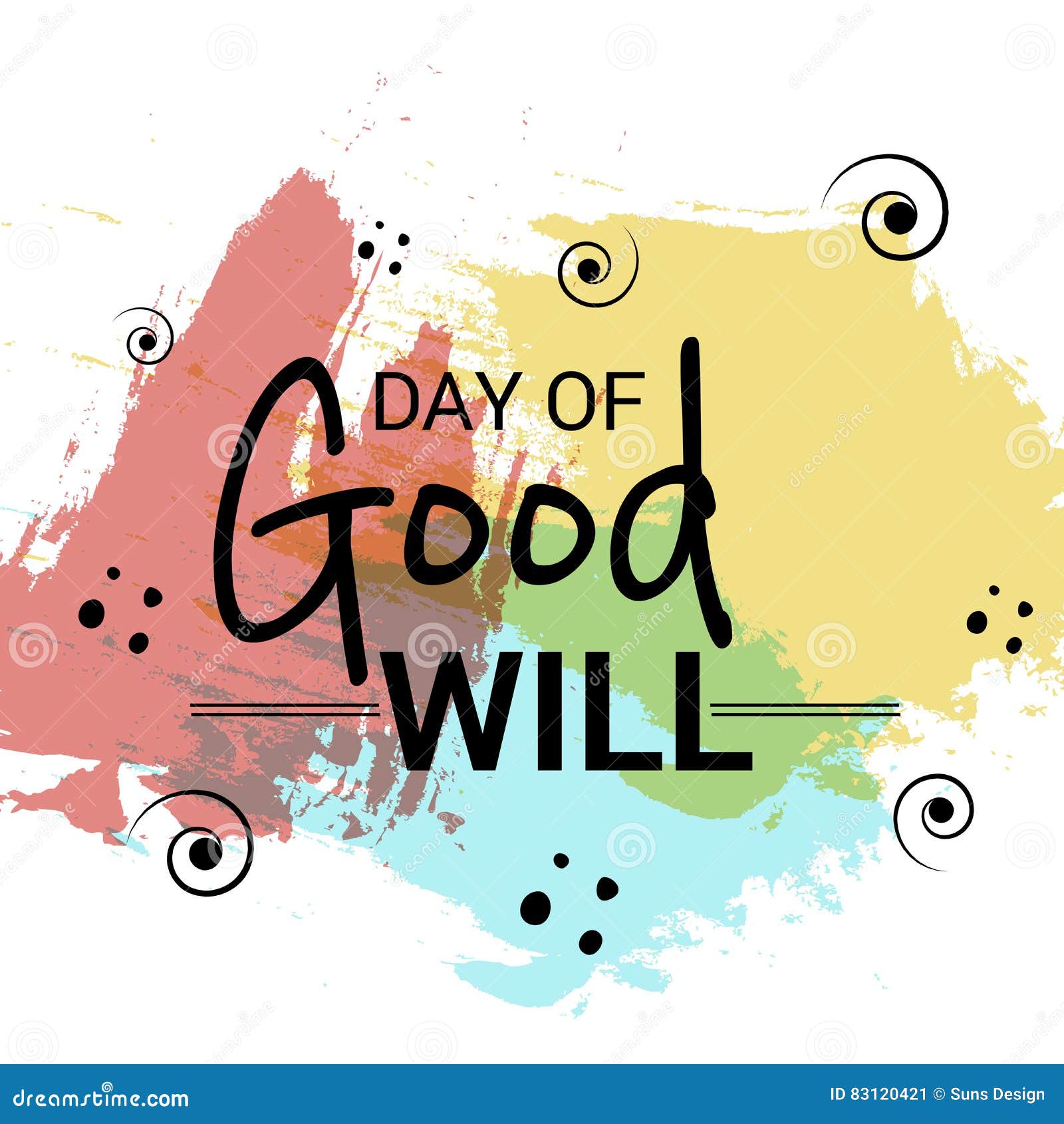 Day of Good Will. stock illustration. Illustration of lifestyle - 83120421
