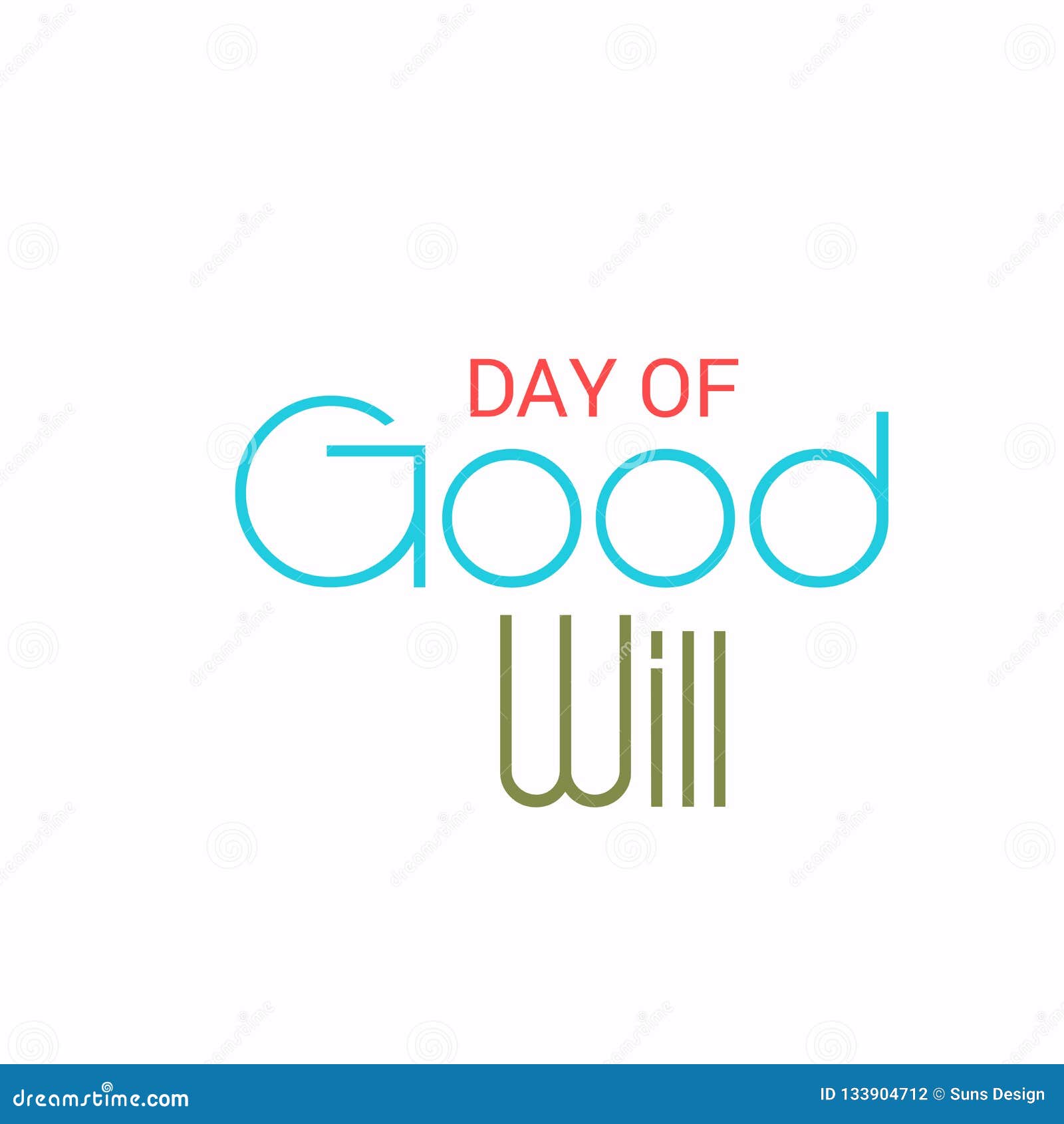 Day of Good Will. stock illustration. Illustration of background ...