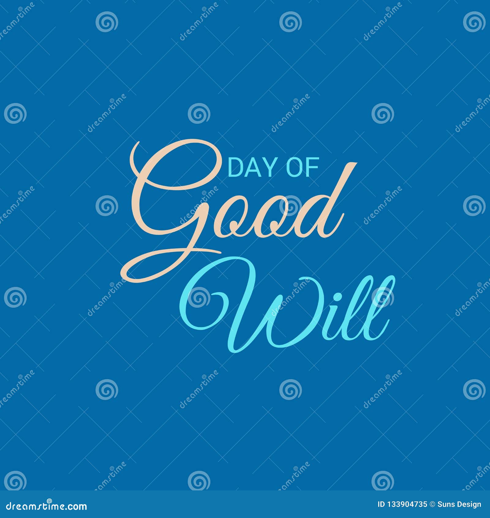 Day of Good Will. stock illustration. Illustration of card - 133904735
