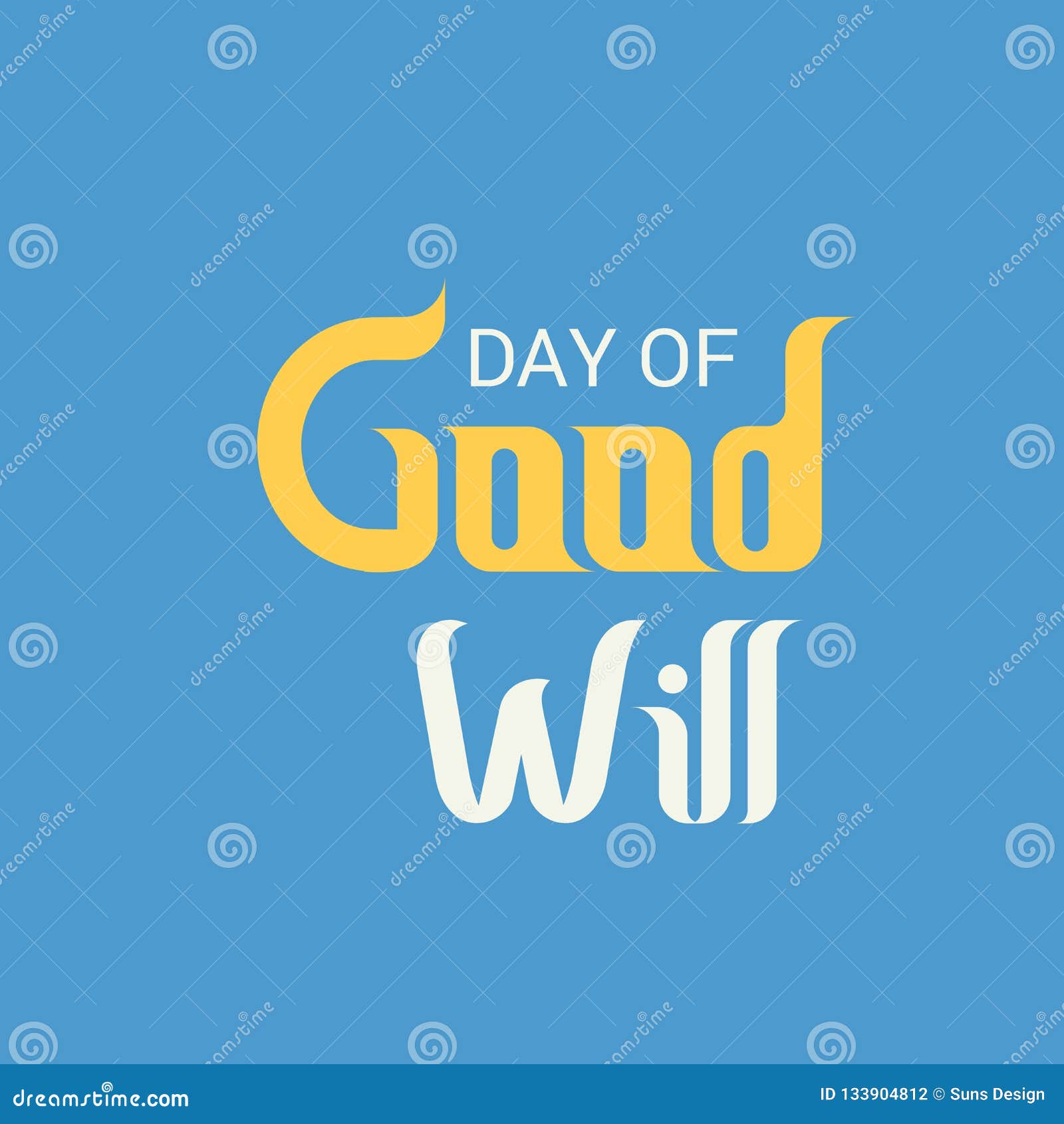 Day of Good Will. stock illustration. Illustration of background ...