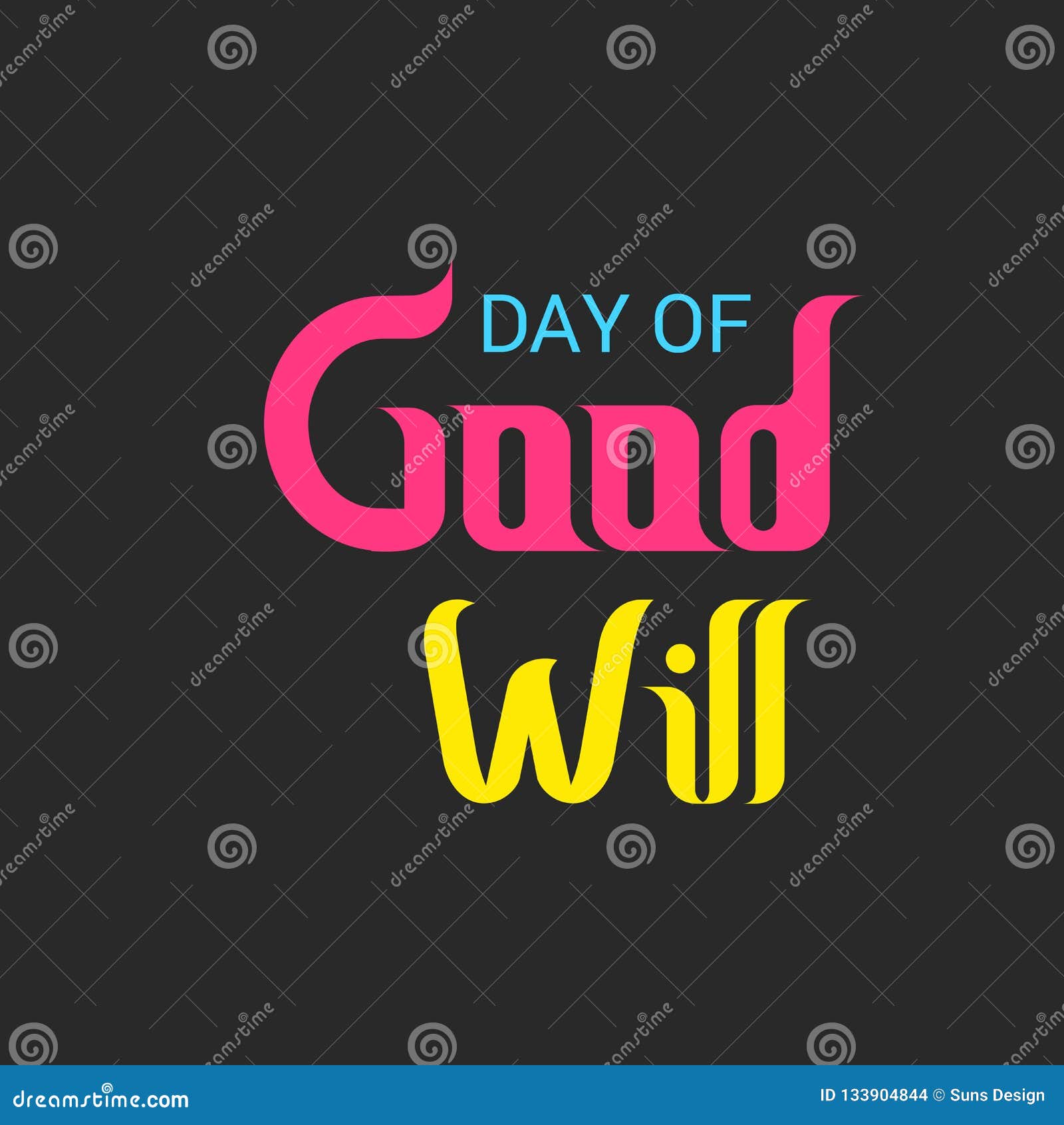 Day of Good Will. stock illustration. Illustration of creative - 133904844