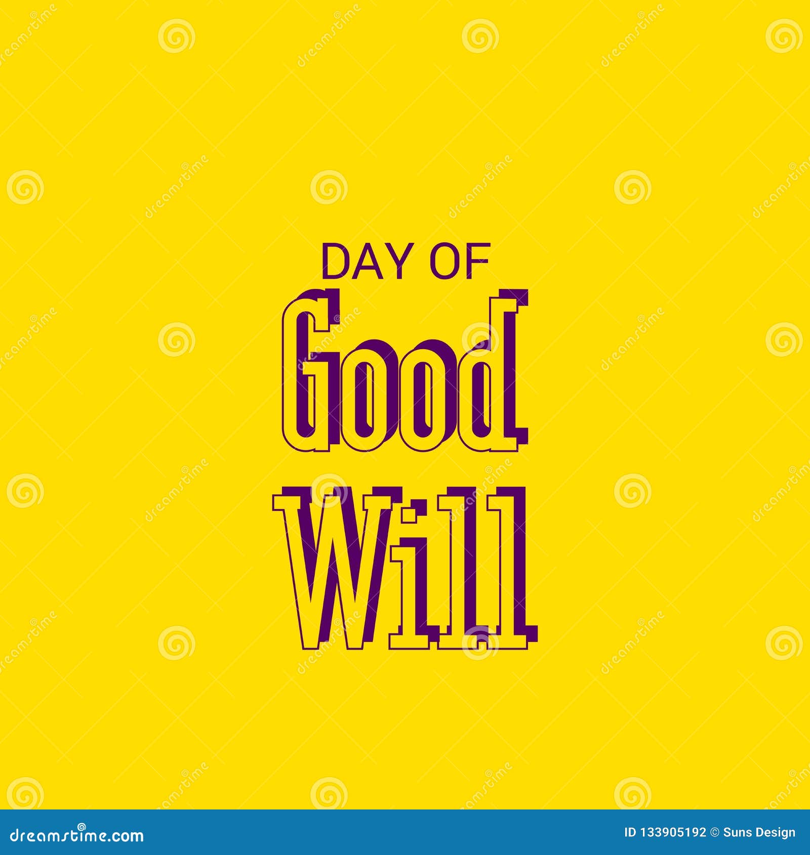 Day of Good Will. stock illustration. Illustration of material - 133905192