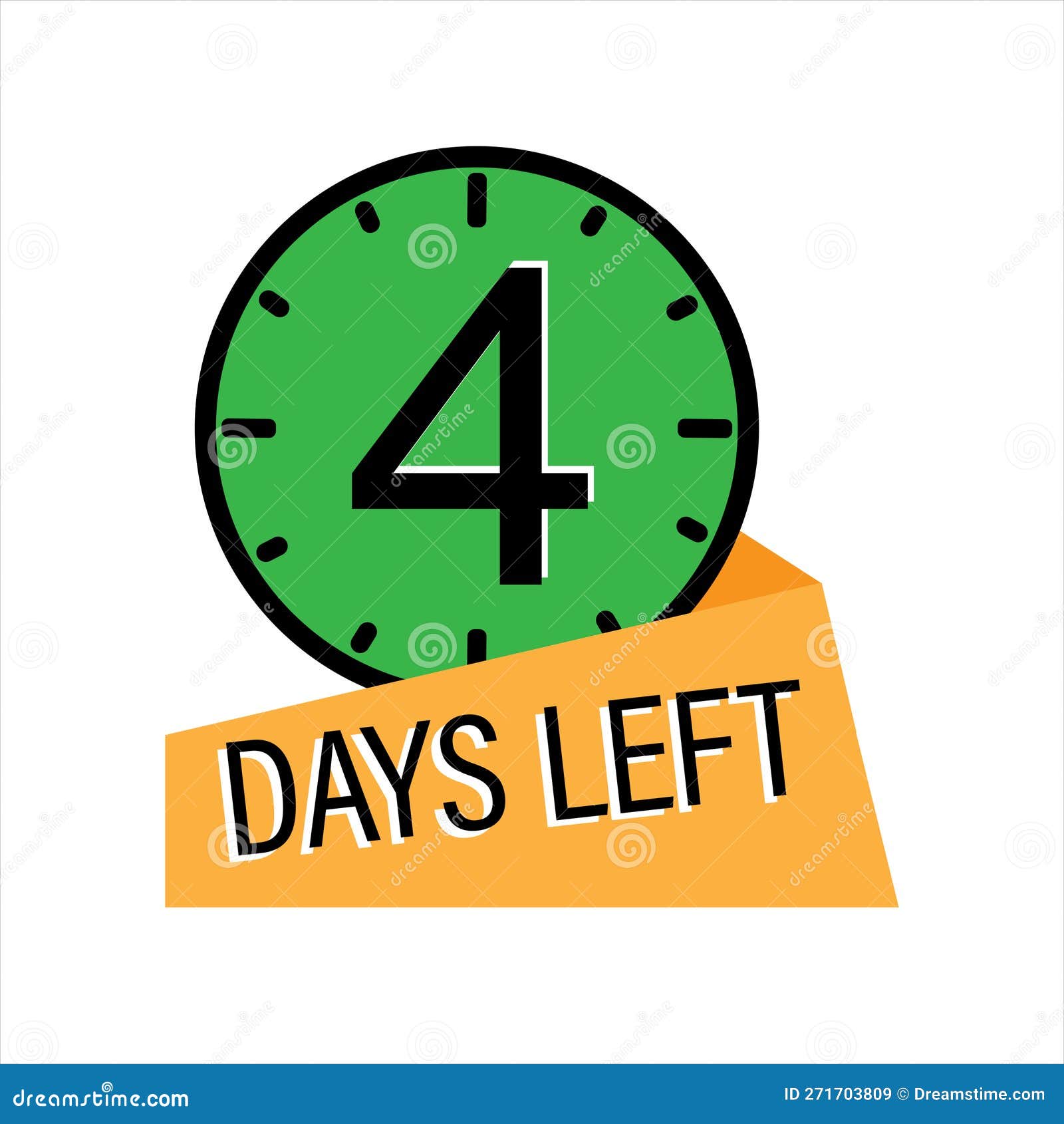 Day Left Coundown stock vector. Illustration of match - 271703809