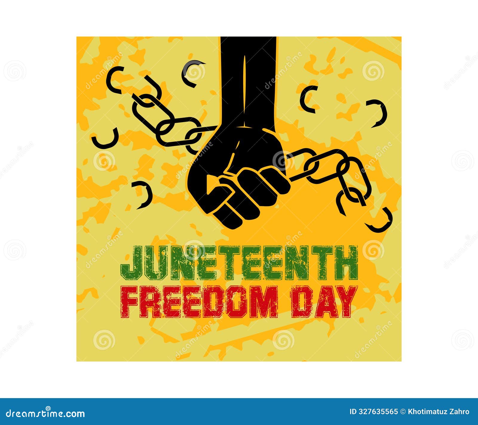 Day of Liberation from Slavery. Broken Hand and Chain Symbol ...