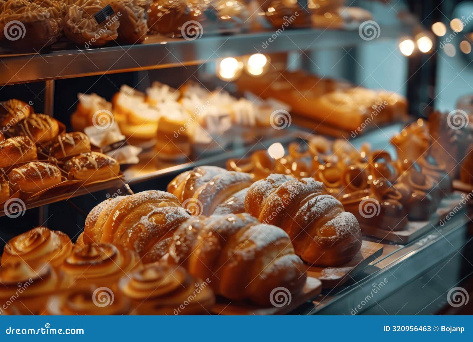 A Day in the Life of a Busy Bakery Store Stock Illustration ...