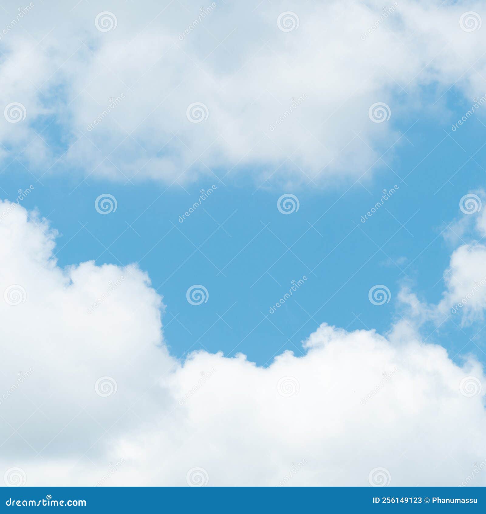 Day Light White Smooth Cloud and Blue Sky Atmosphere with Copy Space ...