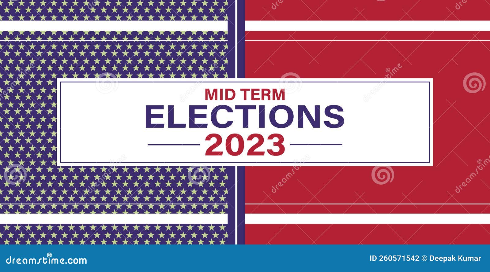 Day of Mid Term Elections. Election Voting Poster Stock Vector ...