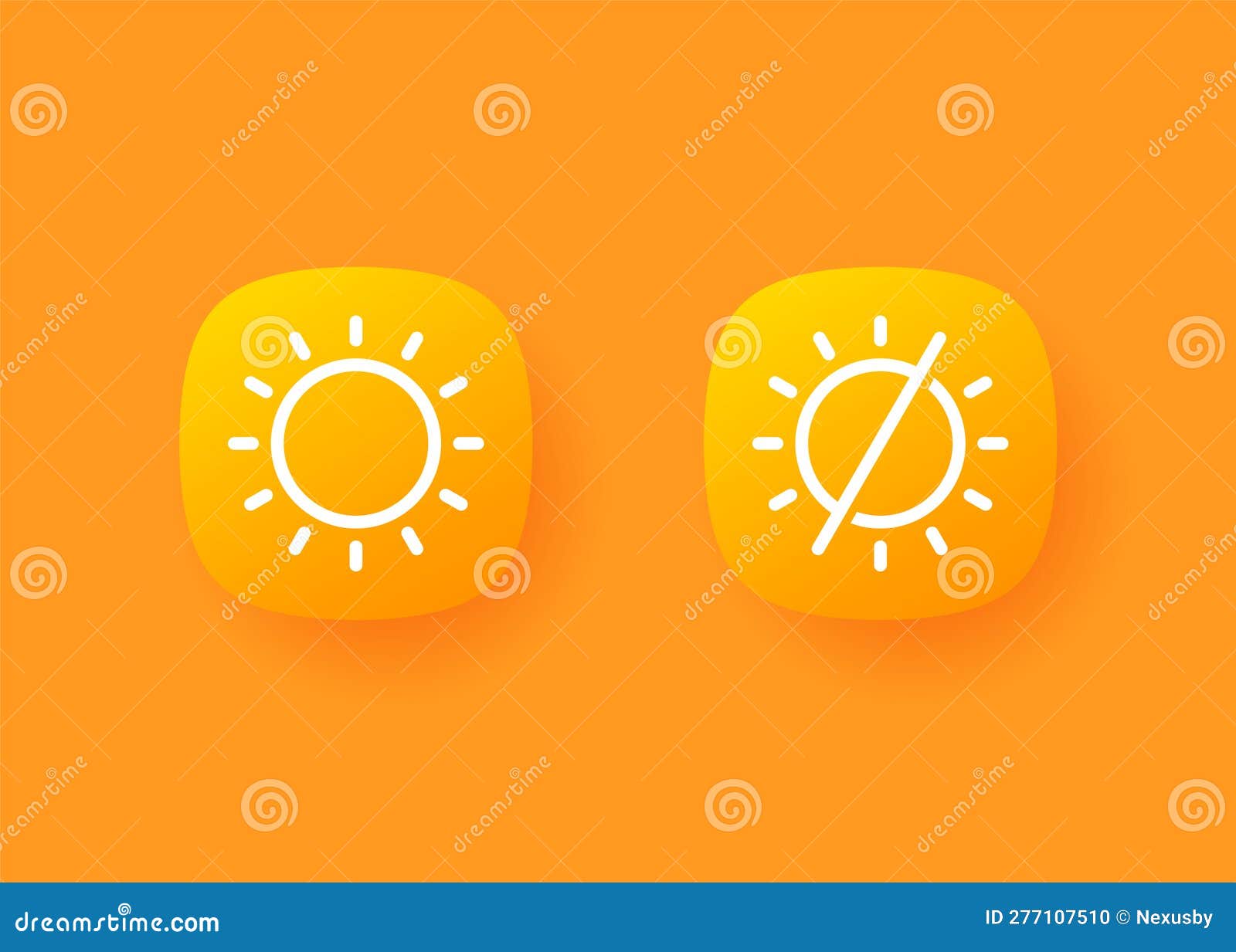 Day Mode on and Off Vector Icons Stock Vector - Illustration of element ...