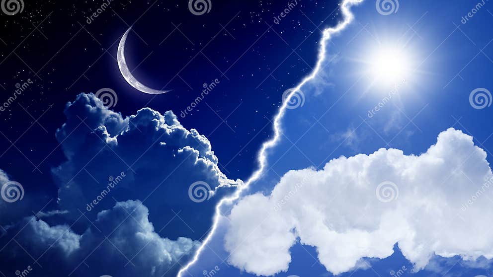 Day and night stock image. Image of beam, faith, beautiful - 29614949