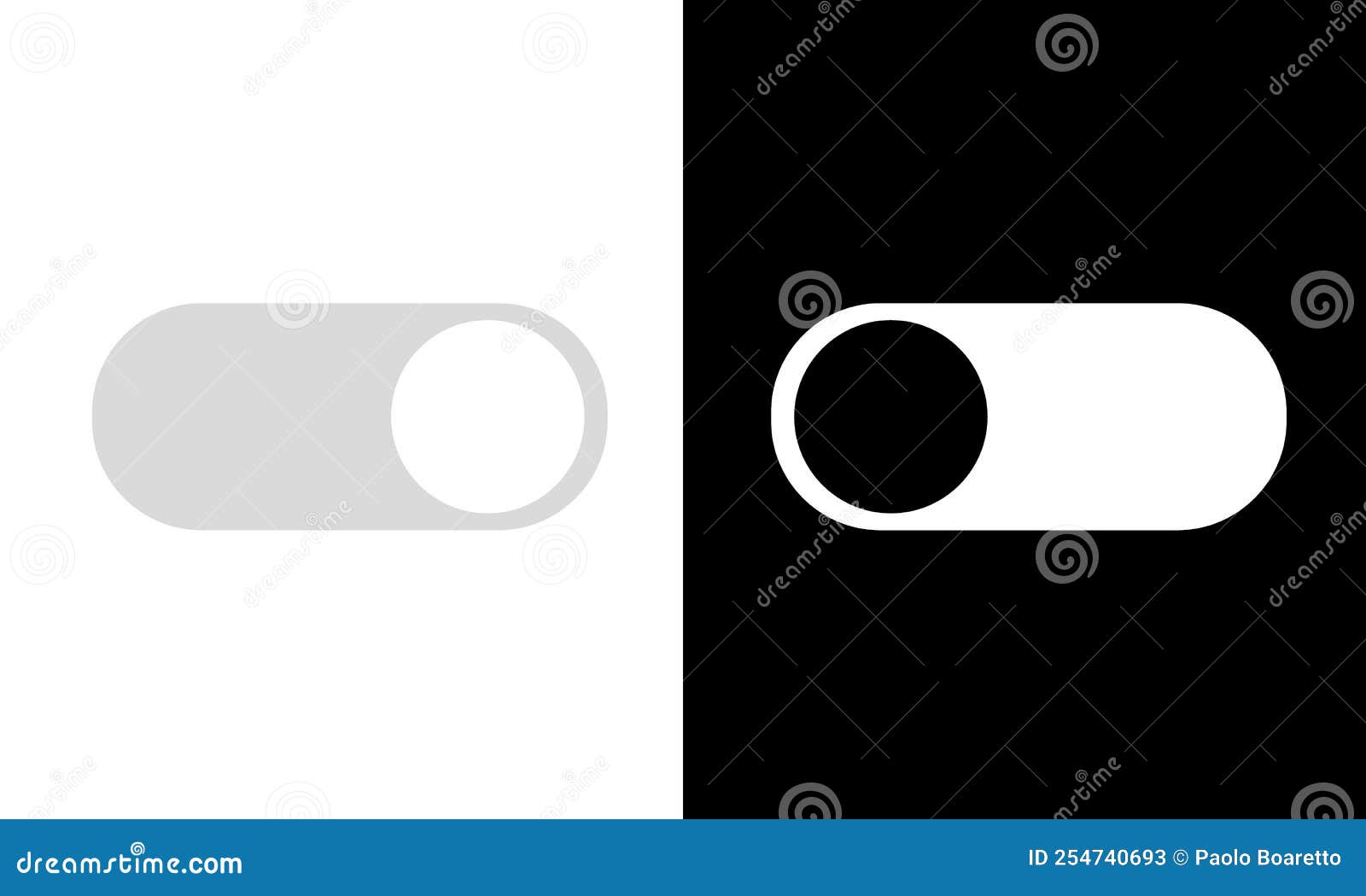 Day Night Switch Vector Icon. Dark Mode, Light Mode Switch Button Stock ...