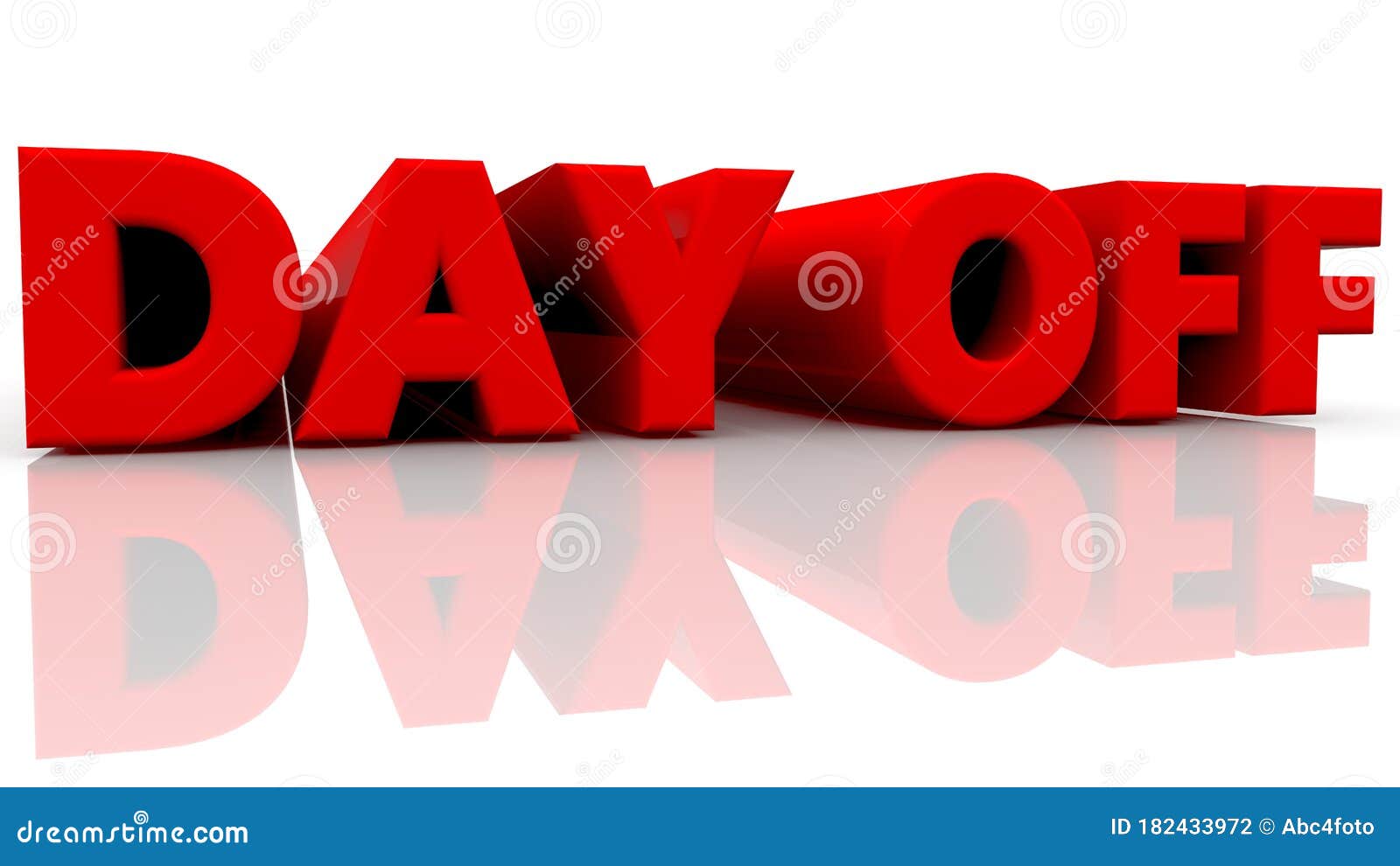 Day off concept in red stock illustration. Illustration of gears ...