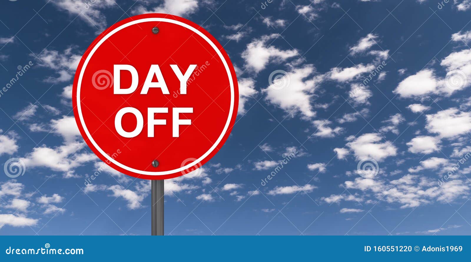 Day off traffic sign stock illustration. Illustration of page - 160551220