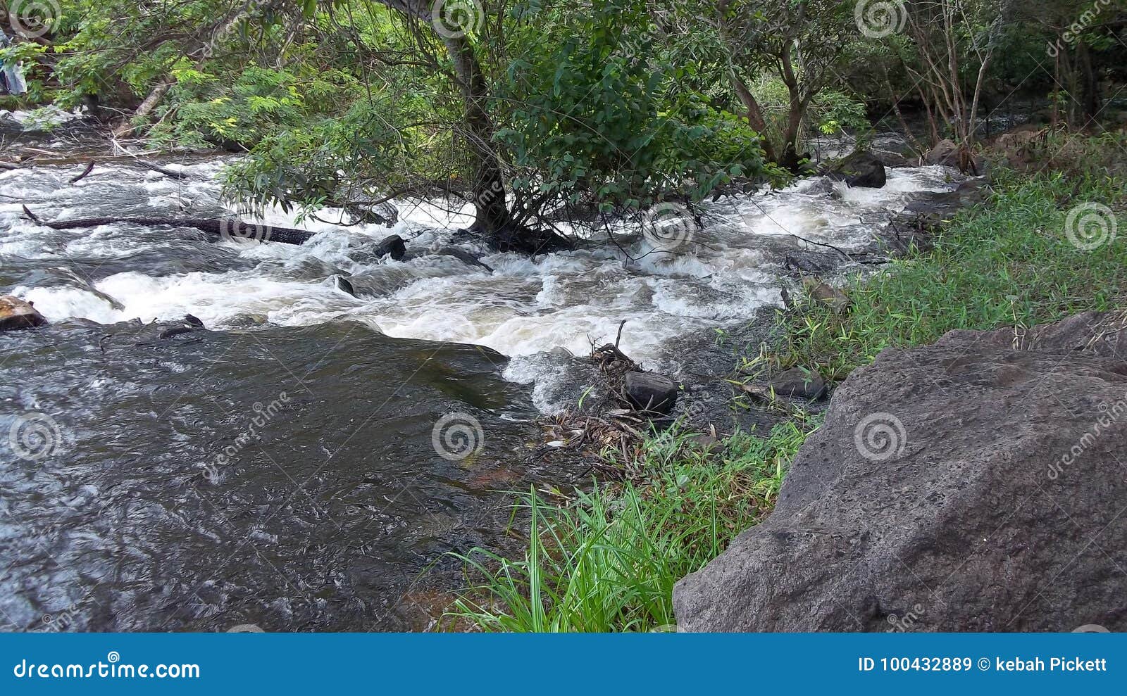 Day in the park stock image. Image of water, peace, stream - 100432889
