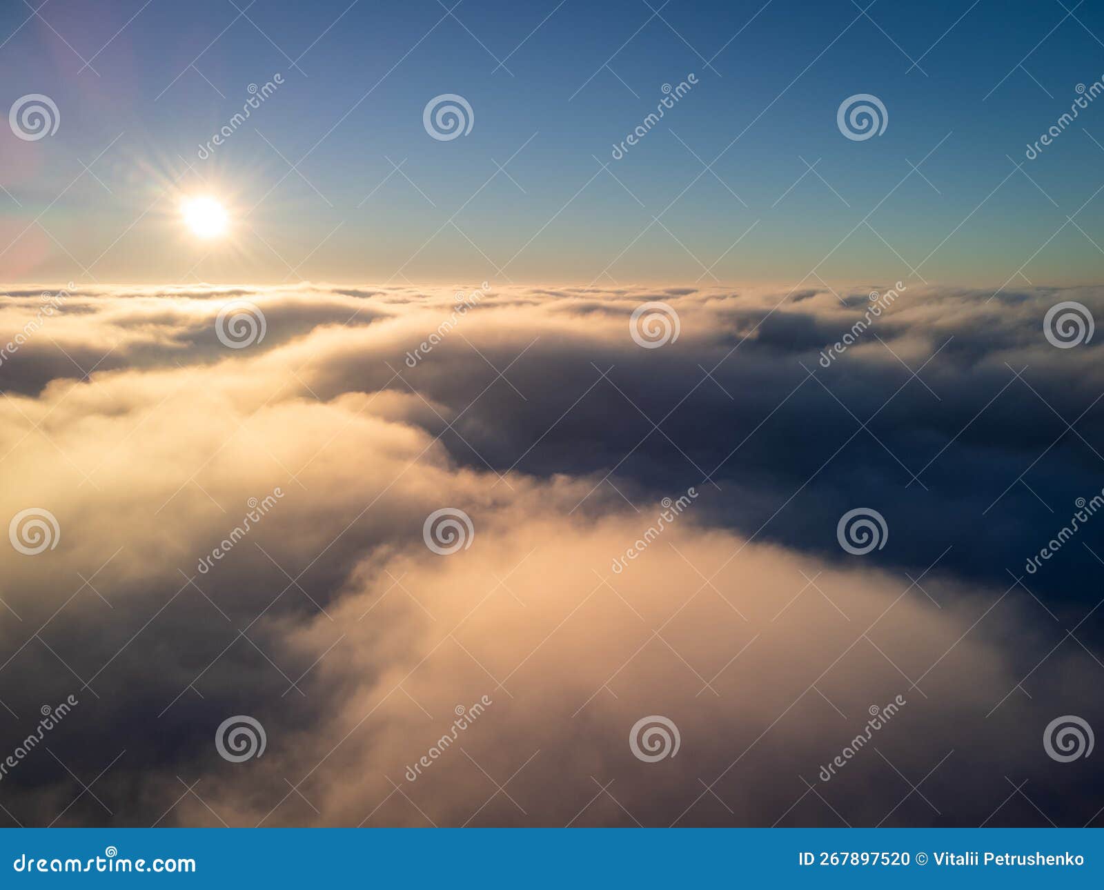 Day Photo of Plane Flying Over the Clouds Stock Photo - Image of light ...