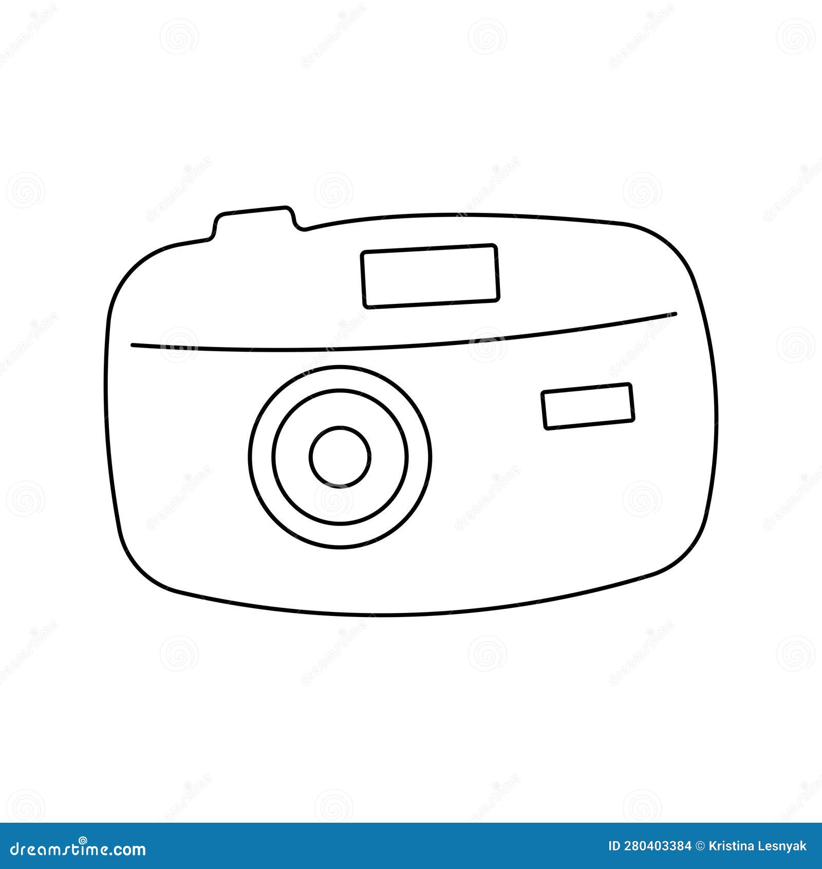 Camera Coloring Page Stock Photo | CartoonDealer.com #50696586