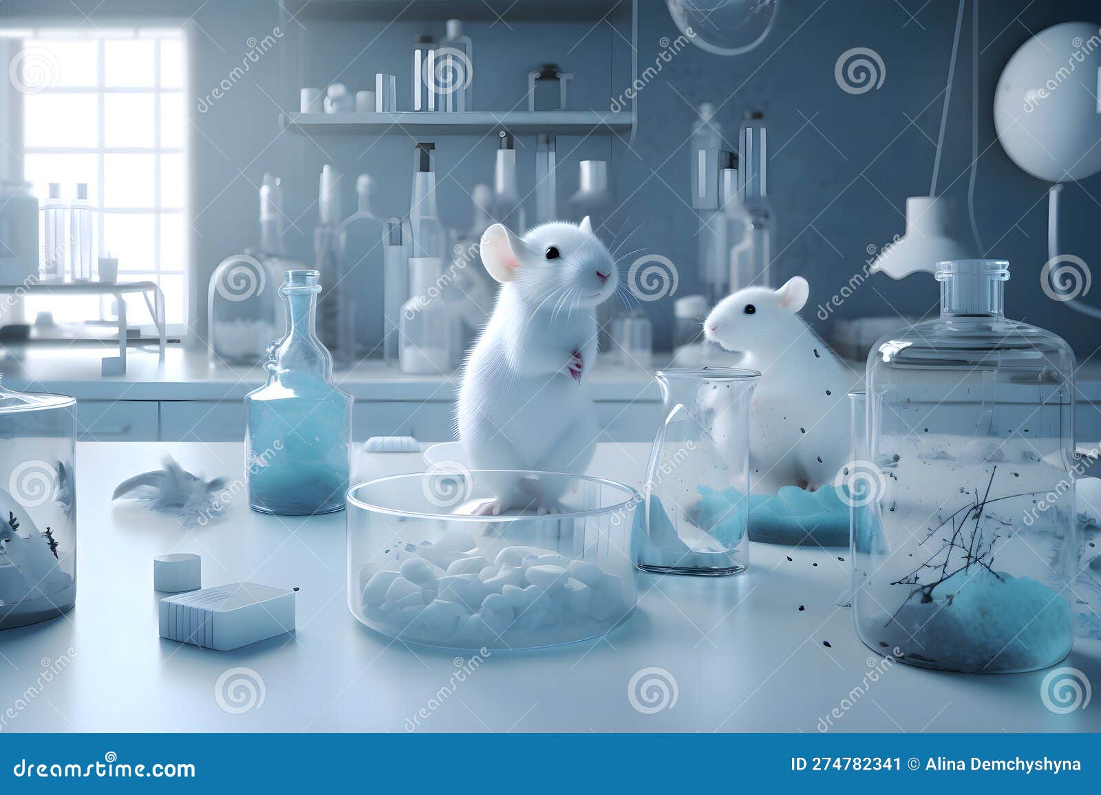 Day of Protection of Laboratory Animals, White Mice in the Lab ...