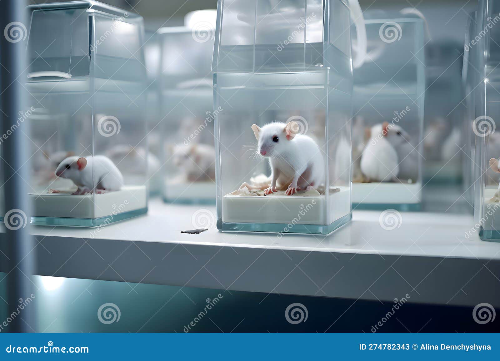 Day of Protection of Laboratory Animals, White Mice in the Lab ...