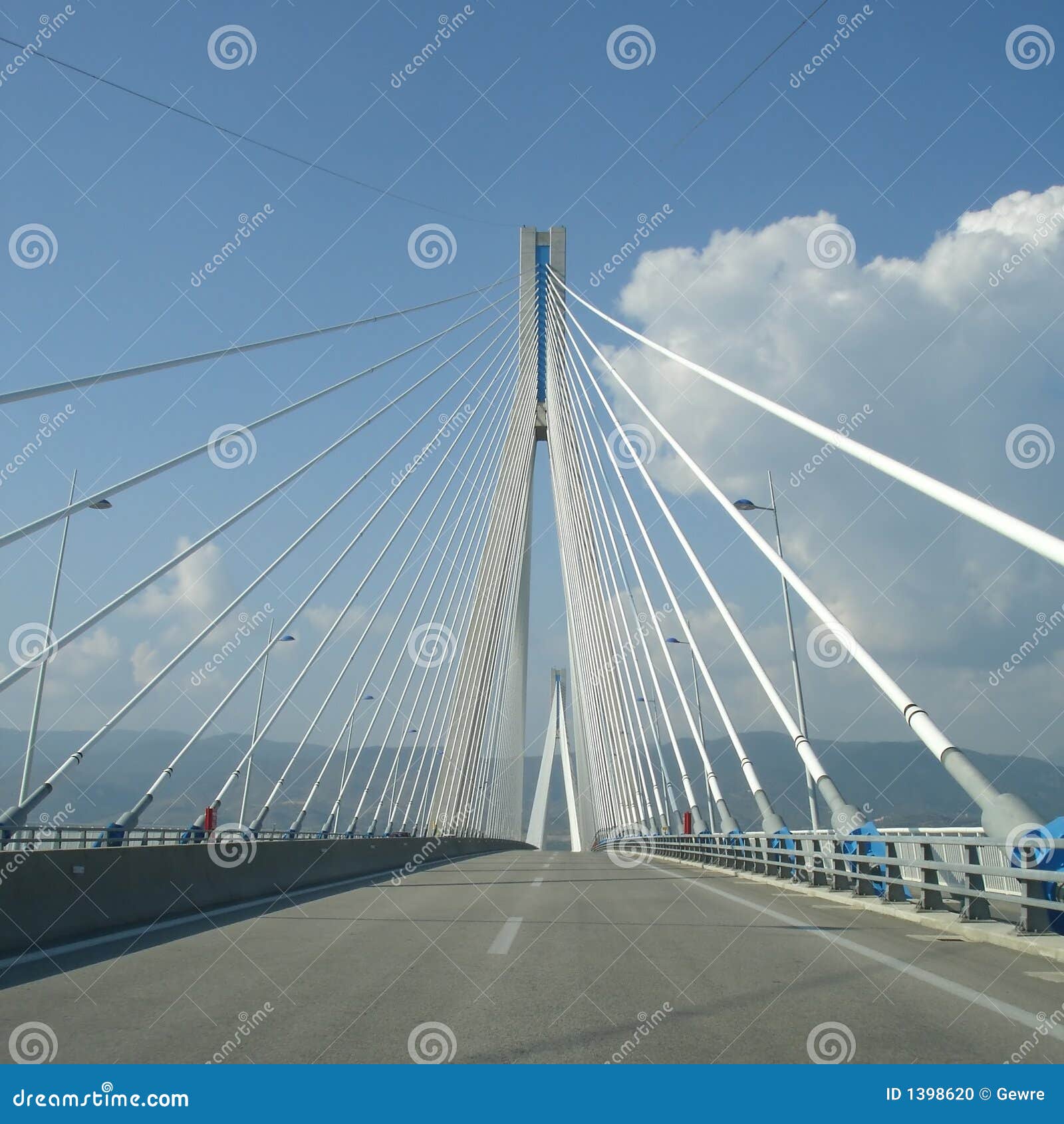 Day Rio Antirio Bridge stock photo. Image of river, highway - 1398620