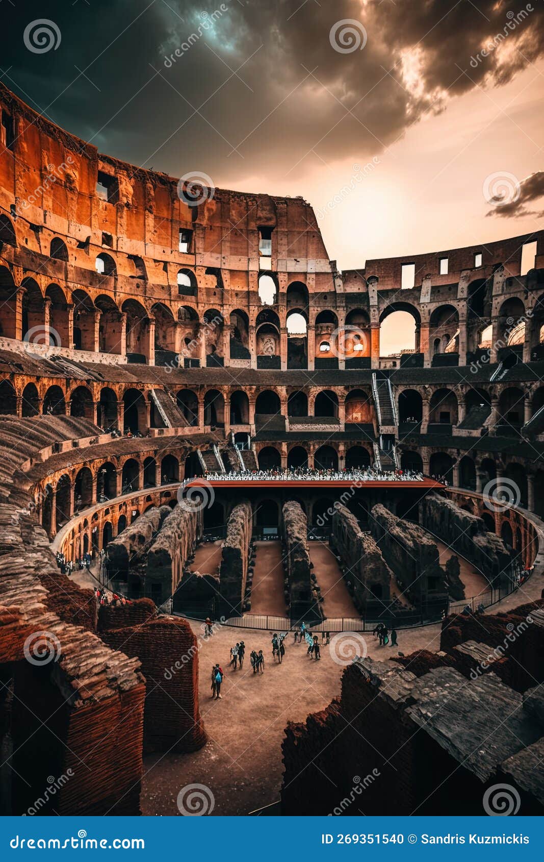 Day in the Roman Empire. Generative AI Stock Illustration ...