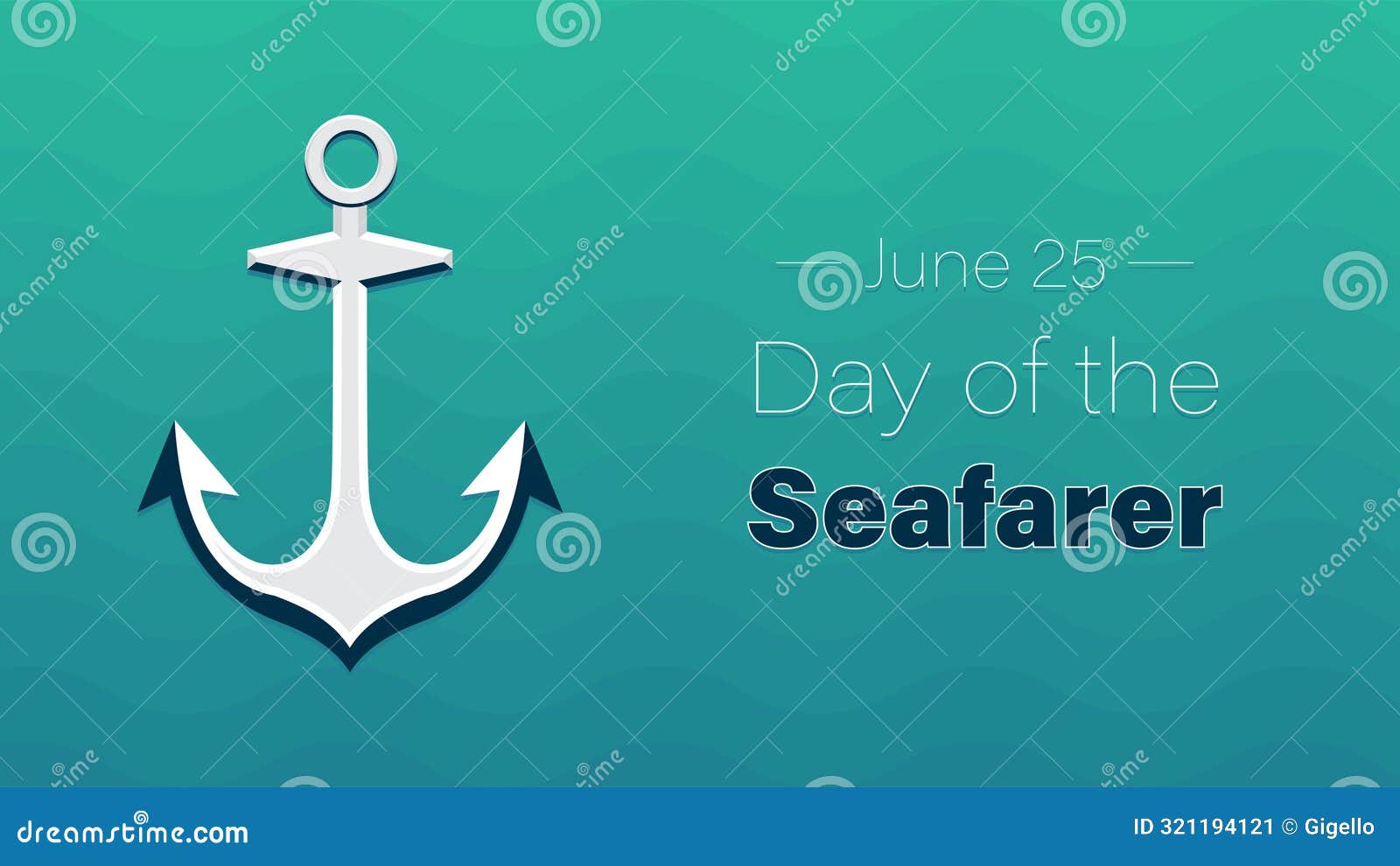 Day of the Seafarer on June 25, Vector Illustration Stock Vector ...