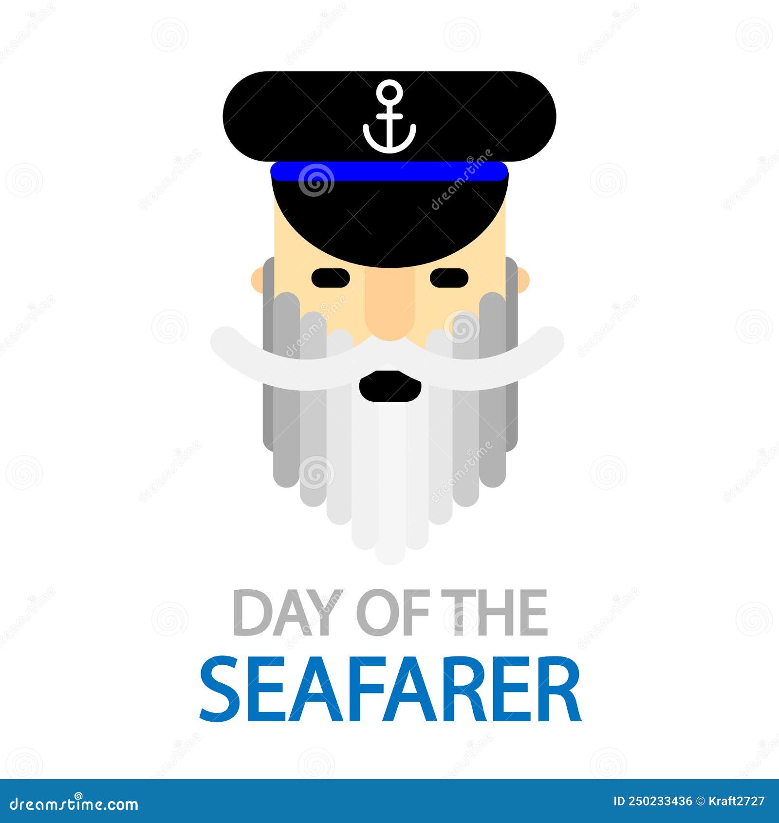 Sailor Seafarer Seaman Icon Of 3 Types Color, Black And White, Outline ...