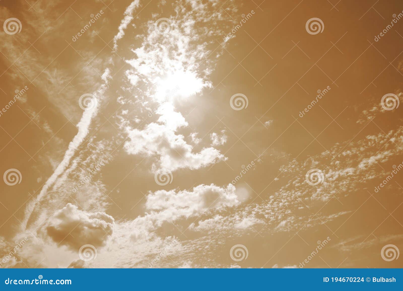 Day sky in beige tones stock photo. Image of heaven - 194670224
