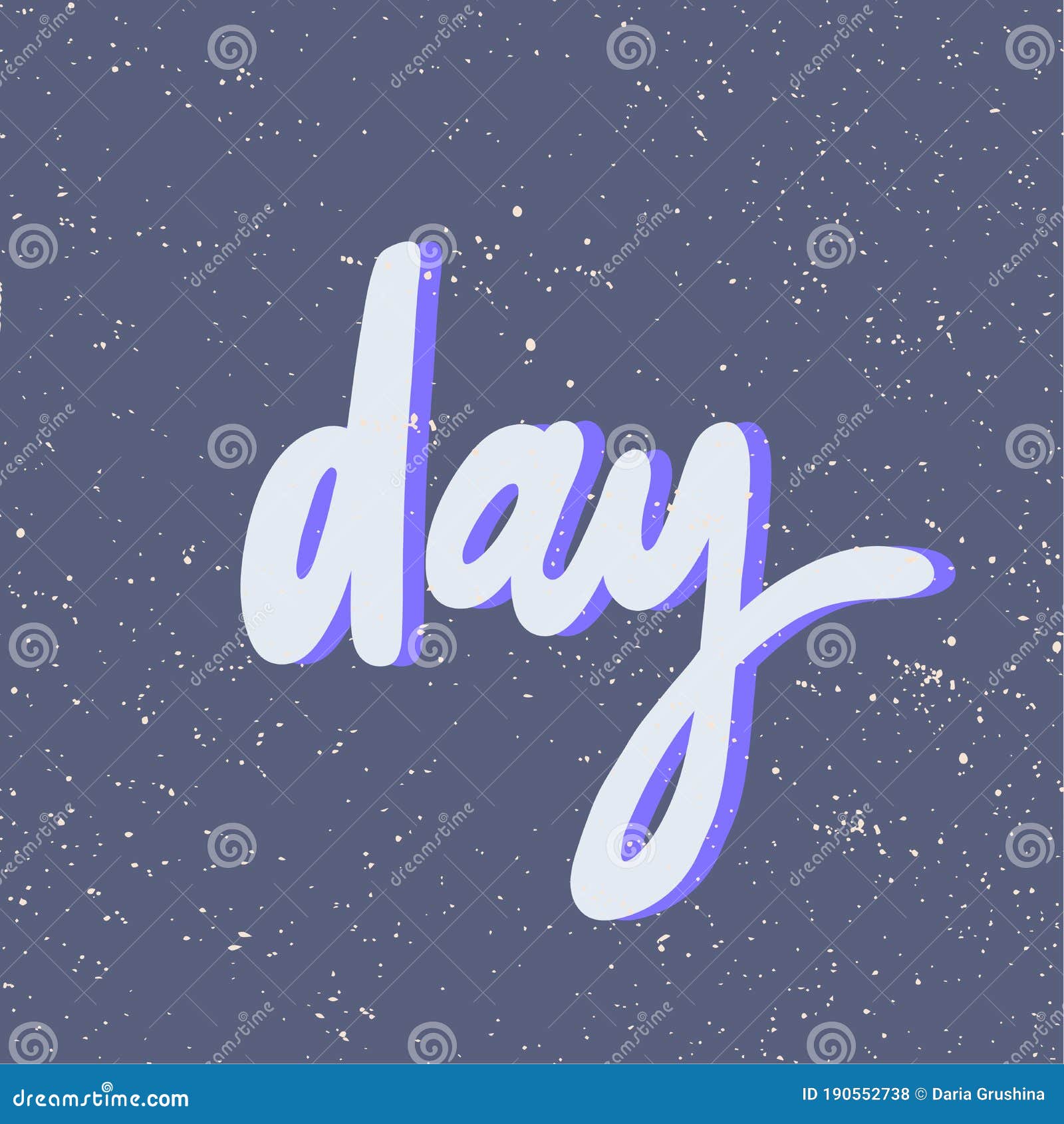 Day. Sticker for Social Media Content. Vector Hand Drawn Illustration ...
