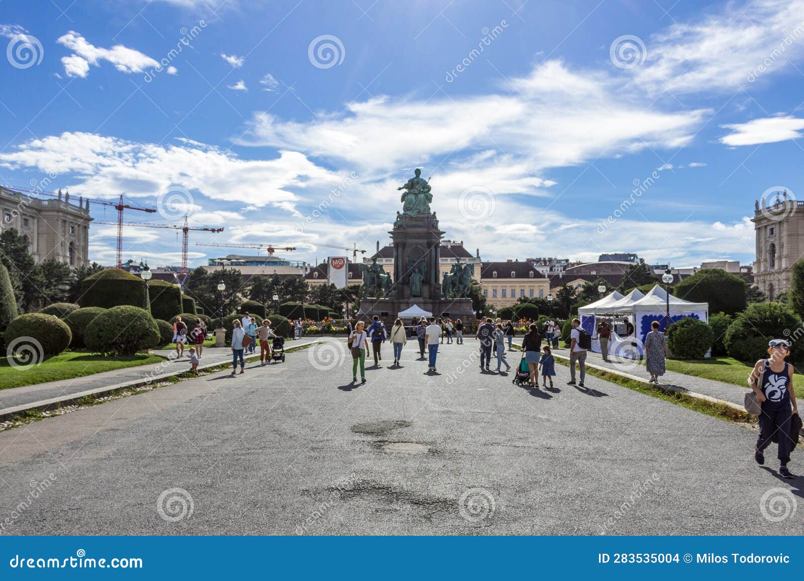 A Day in Vienna, Austria, Tree, Walk, People Editorial Stock Image ...