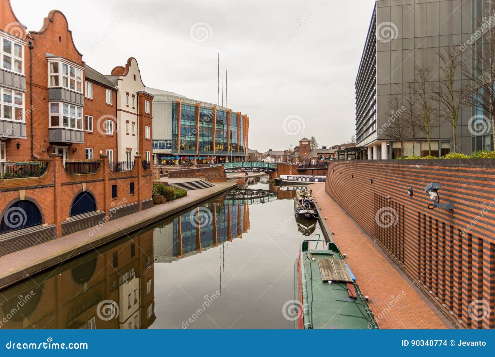 Day View of Boat Canal in Coventry City Centre Stock Photo - Image of ...